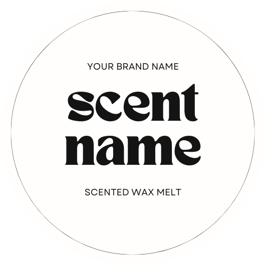 Wax Melt Product Labels (Round) - Glow CLP